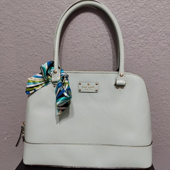 kate spade | Bags | Kate Spade Mint Green Patterson Drive Leather Dome ...